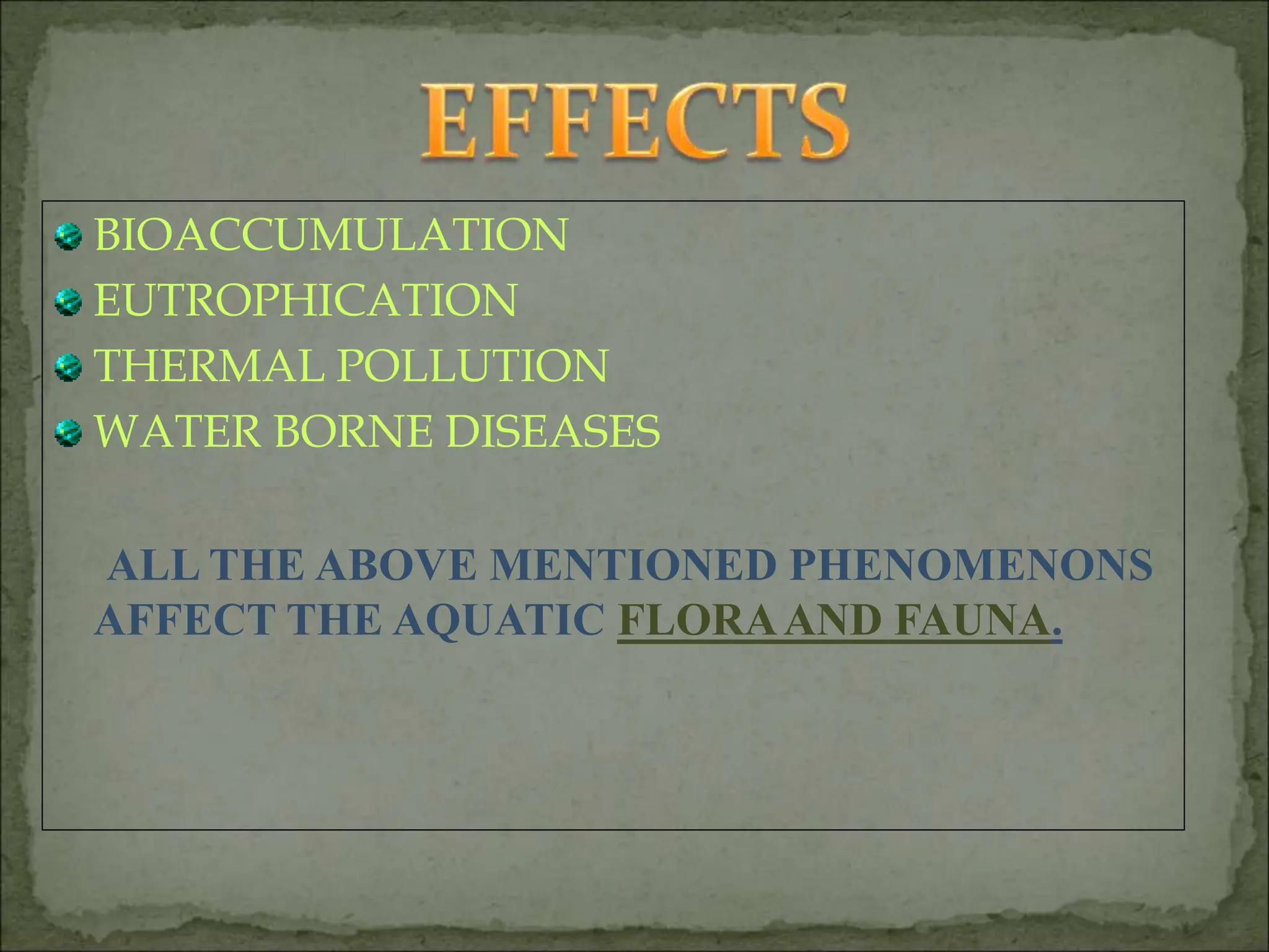 water pollution. and its effect on human being | PPT