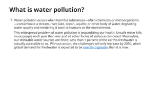 Issues on water pollution in the World.pptx