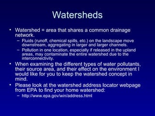 Bahan kuliah Pecemar Water pollution.ppt