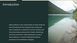 Water Pollution very unique ppt for students 12 | PPTX
