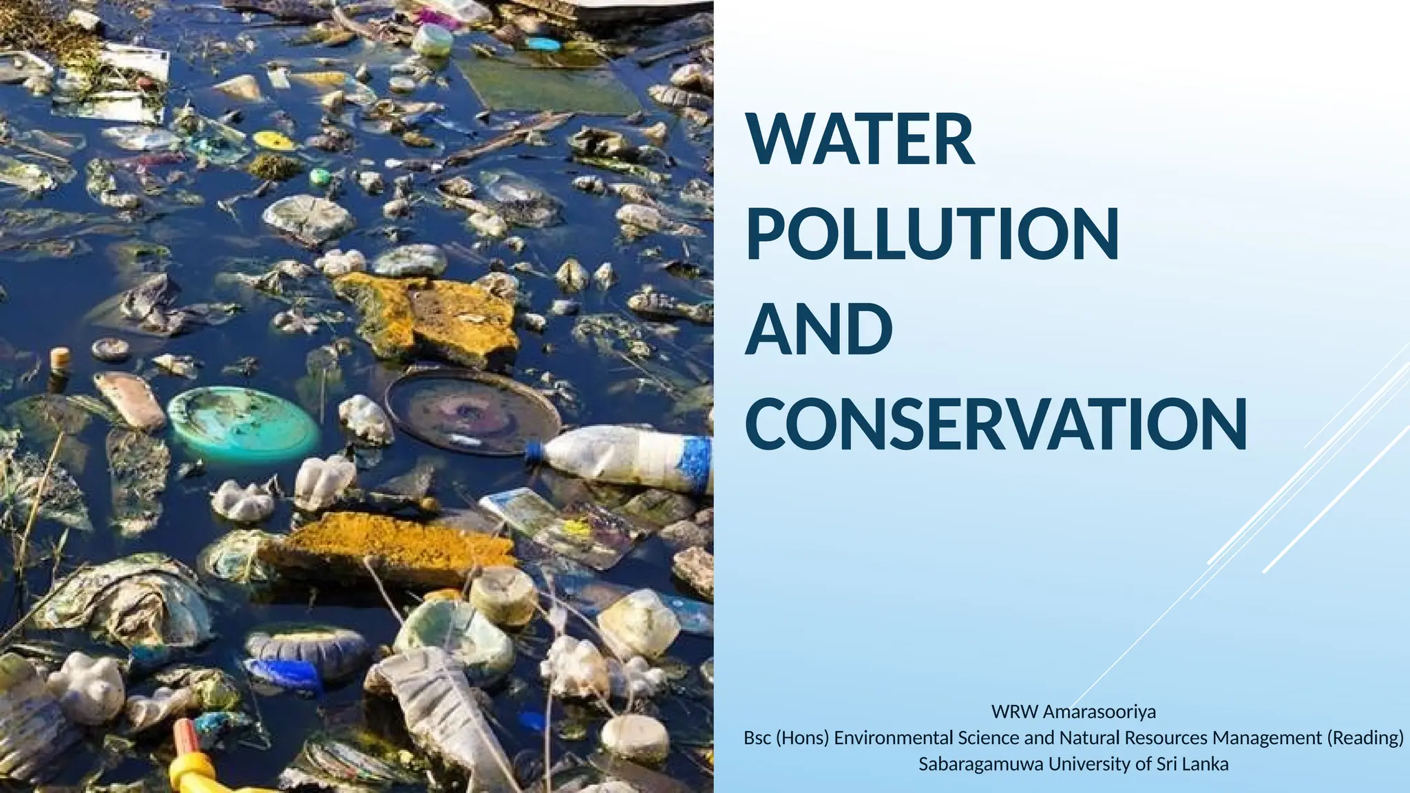 Water pollution and Conservation - for primary grades | PPTX