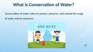 Water pollution and Conservation - for primary grades | PPTX