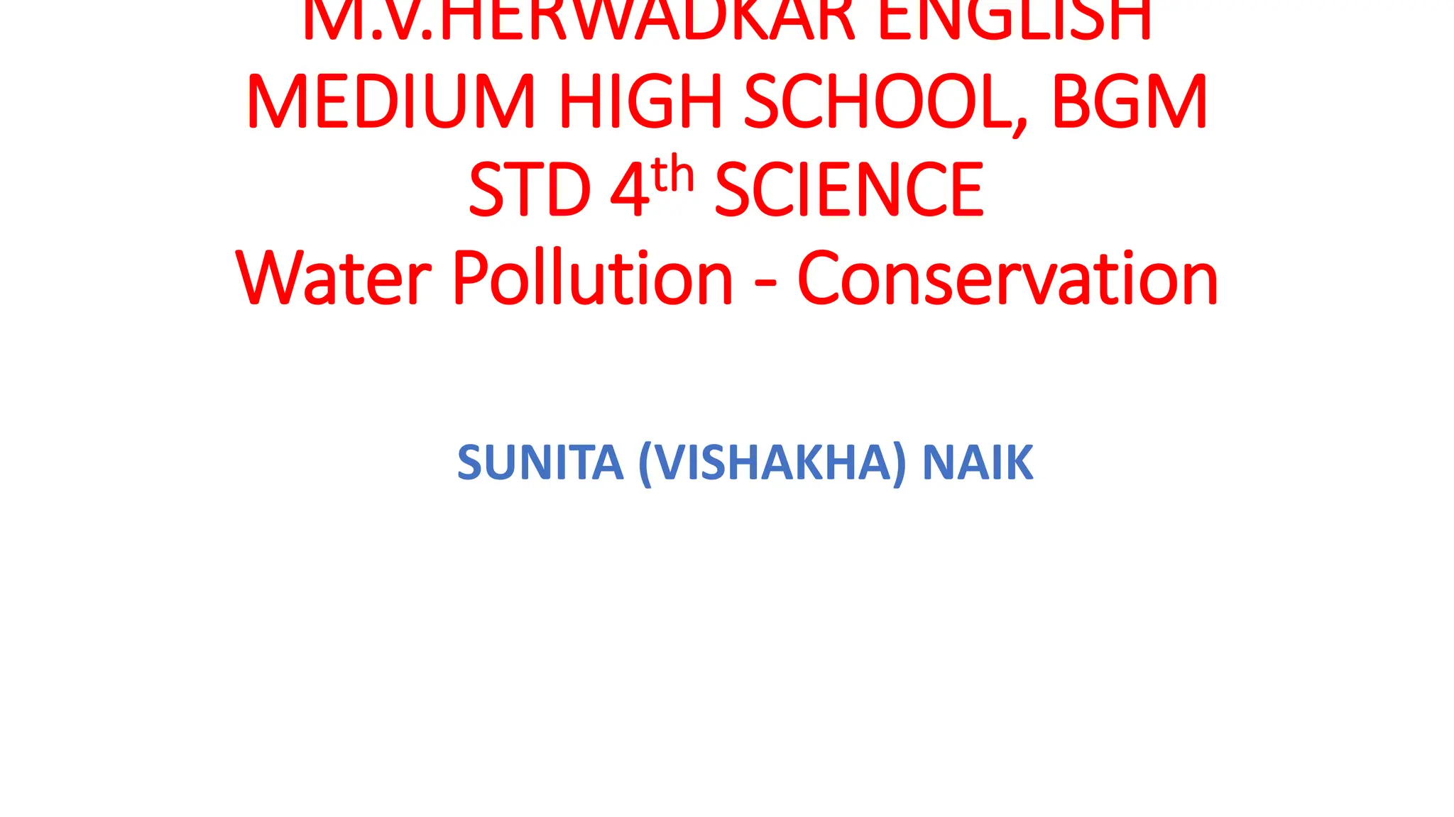 Water Pollution - Conservation.pptx