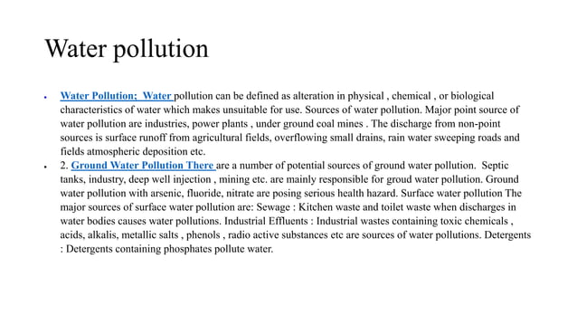 Water pollution 02.pptx.environmentalsciences.education.science | PPT