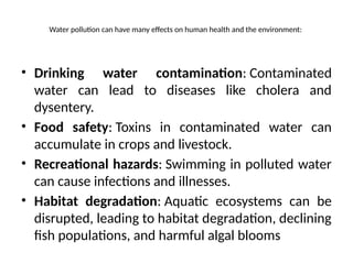 WATER POLLUTION AND EFEFCT ON ENVIRONMENT.pptx