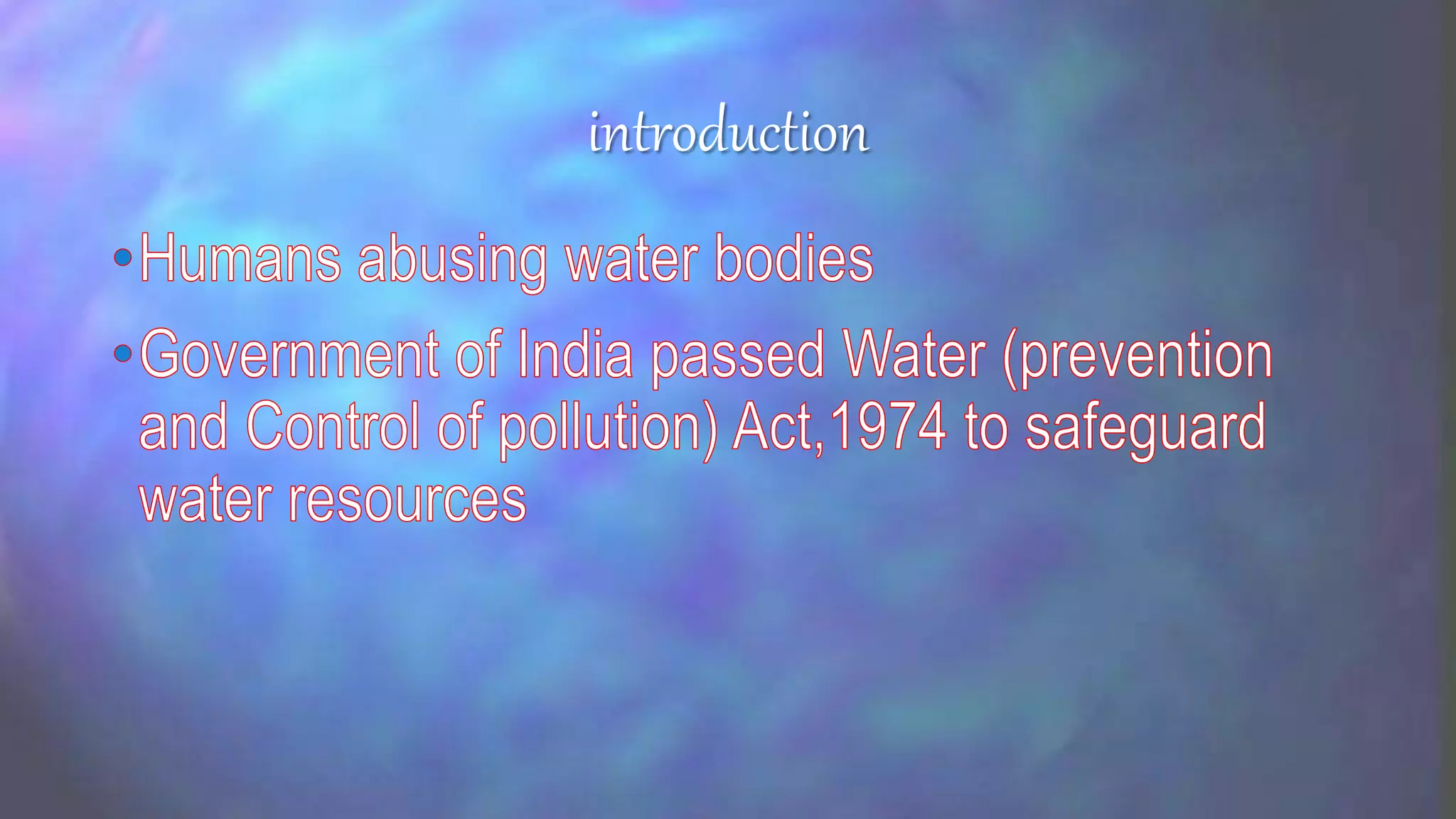 Water pollution and its control | PPTX