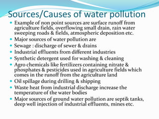 Water pollution and Marine pollution - for students.pptx