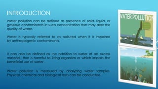 Water pollution and toxicology | PPT