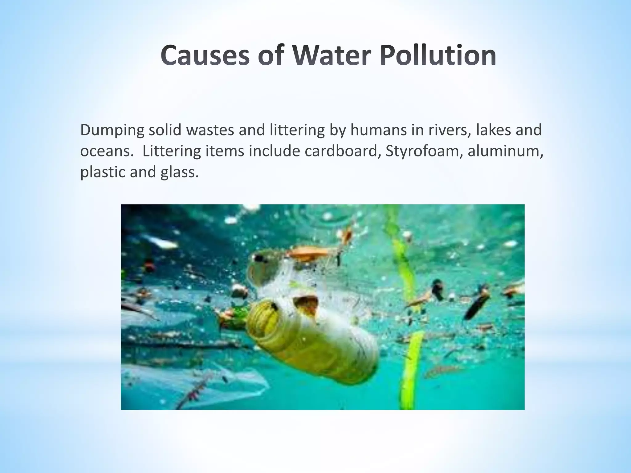 Water pollution causes and effects | PPTX