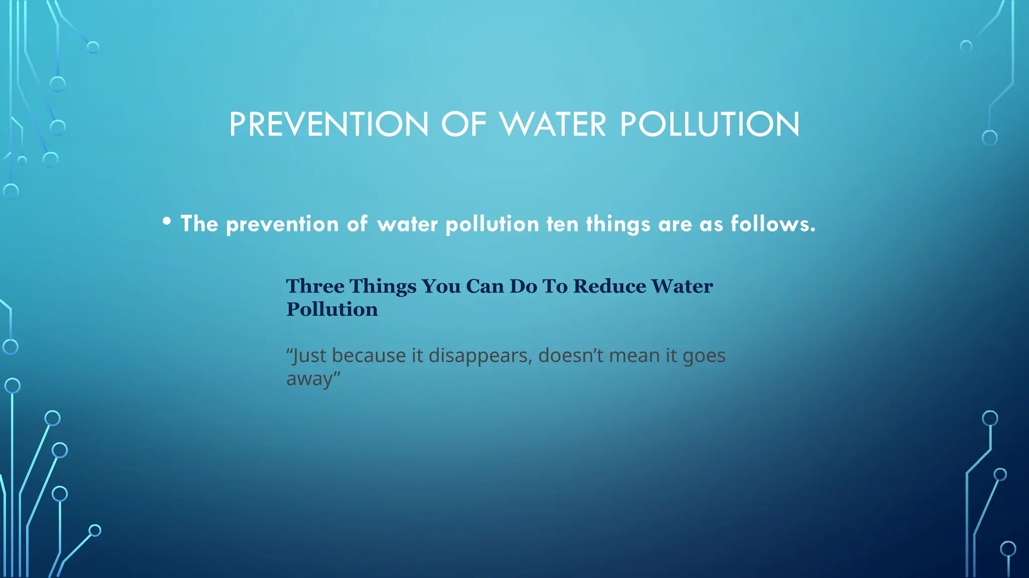 Water pollution control for the rural in antural world.pptx