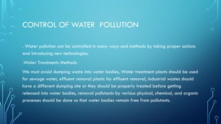 Water pollution control for the rural in antural world.pptx
