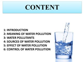 Water pollution | PDF | Science