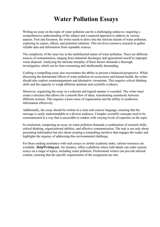 Water Pollution Essays.pdf