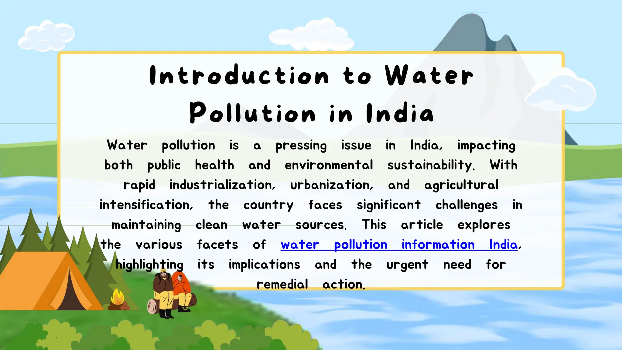 Water Pollution in India Causes, Effects, and Solutions - India Water ...