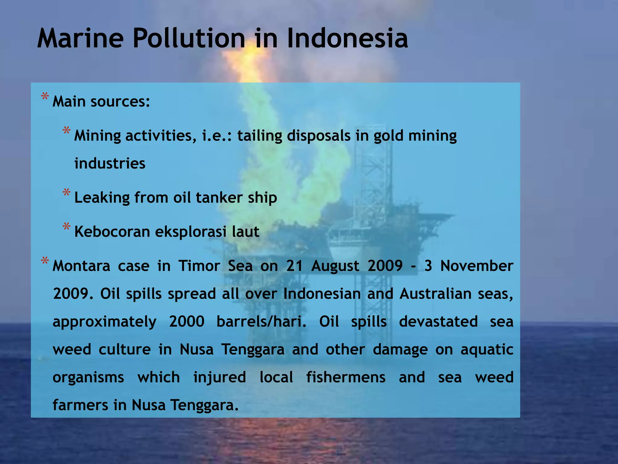 Water pollution in indonesia | PPTX