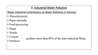 Water pollution in pakistan | PPTX