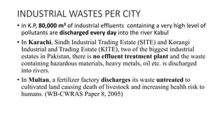 Water pollution in pakistan | PPTX