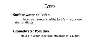 Water pollution in pakistan | PPTX