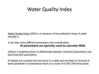 Water pollution parameter | PPT