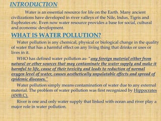 Water pollution | PPTX