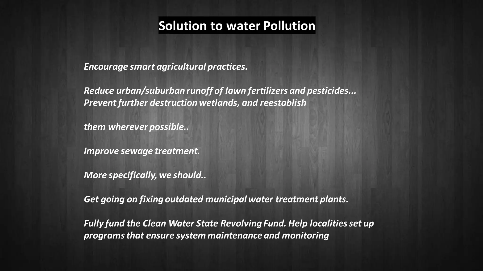 Water pollution ppt | PDF