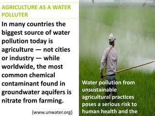 Water pollution presentation | PPTX | Environmental Services Industry ...