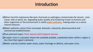 Water pollution and Sewage treatment (By Pushpita) | PPTX