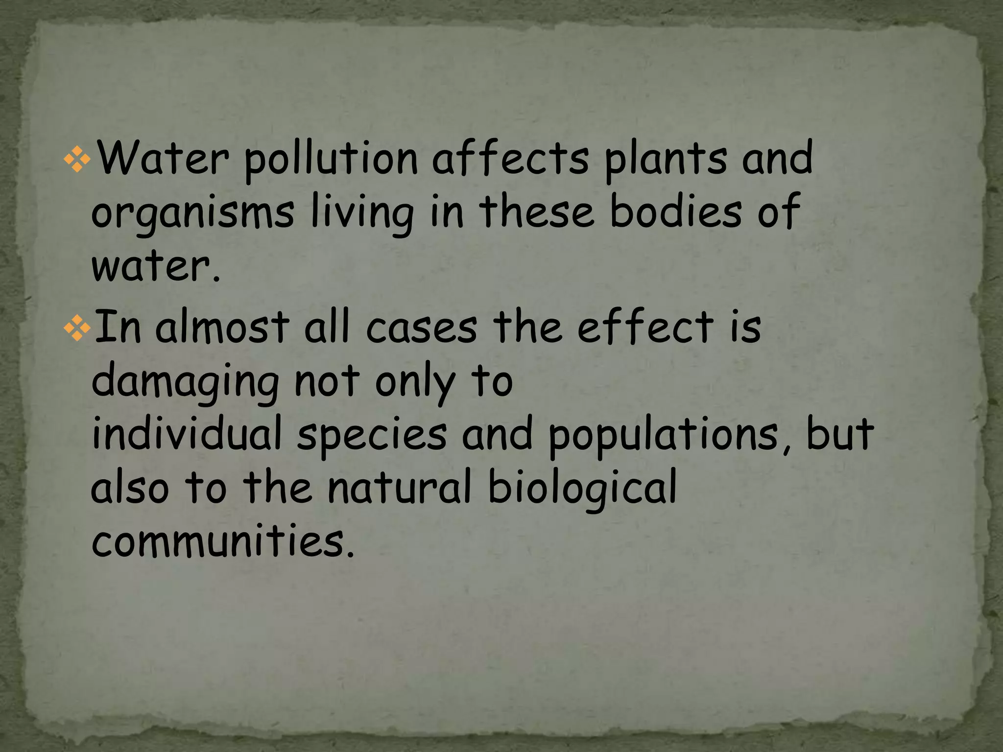 Water pollution | PPTX
