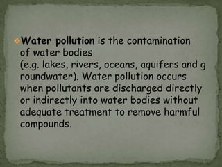 Water pollution | PPTX
