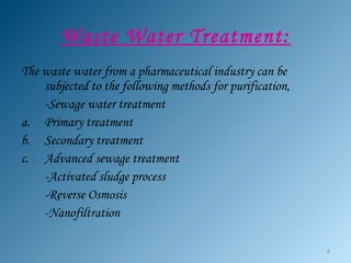 Water pollution treatment BY Mitesh Kumar | PPT