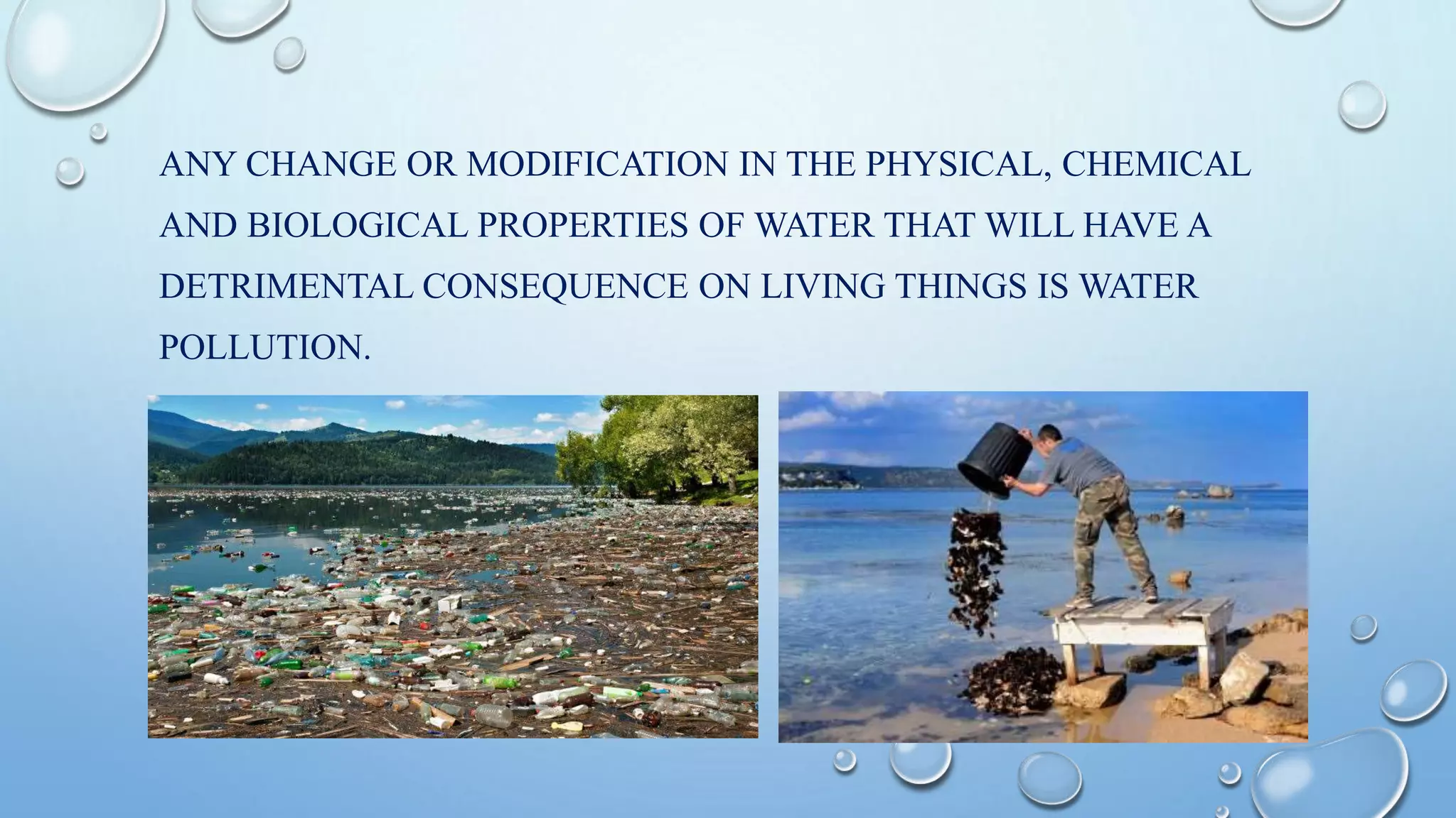 Water polution ppt | PPTX
