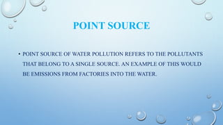 Water polution ppt | PPTX