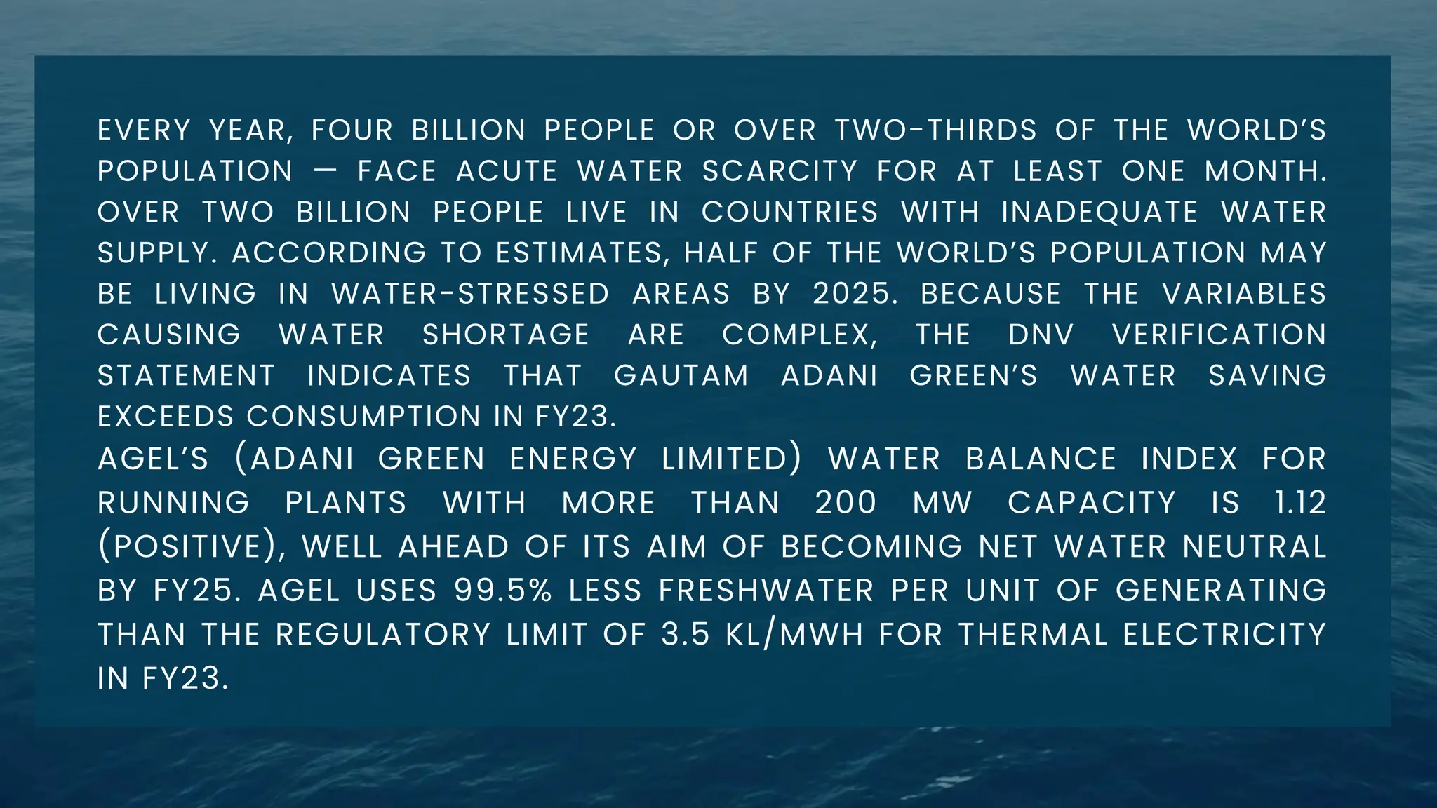 Water positivity by Adani Green’s plants with over 200 MW capacity.pptx