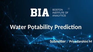 Predicting Water Potability: A Data Science Approach by Priyadarshini ...