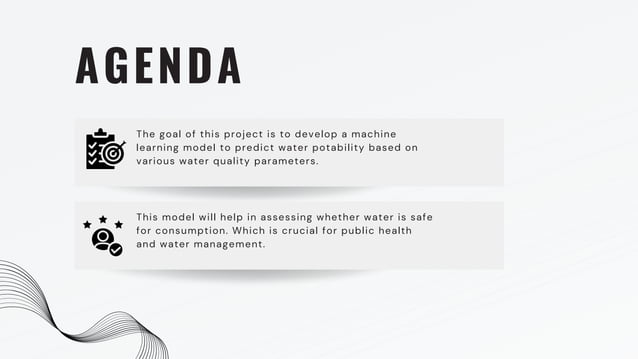 Water Potability: Ensuring Safe Drinking Water – A Project by Sejal | PDF | Technology Industry ...