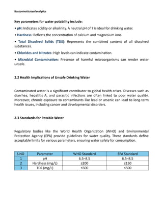 Water Potability Prediction: Ensuring Safe and Clean Water | PDF