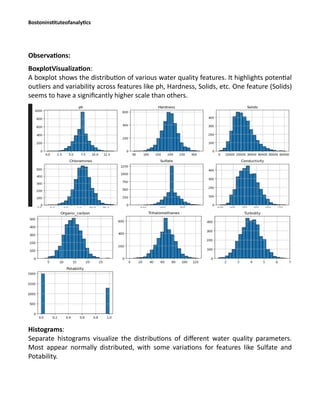 Water Potability Prediction: Ensuring Safe and Clean Water | PDF