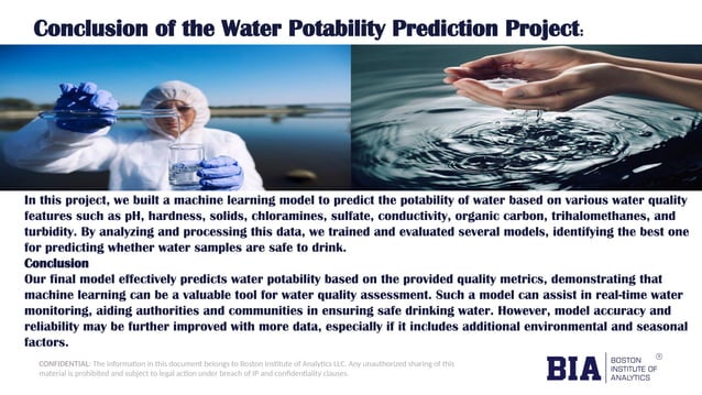 Water Potability Check: Analysis and Assessment | PPTX | Chemistry | Science