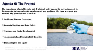 Water Potability Check: Analysis and Assessment | PPTX