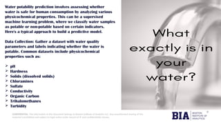 Water Potability Check: Analysis and Assessment | PPTX