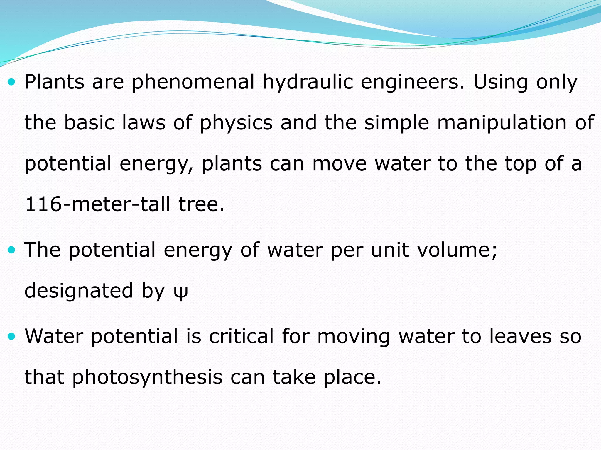 Water potential | PPTX