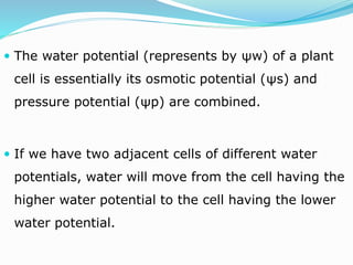 Water potential | PPTX