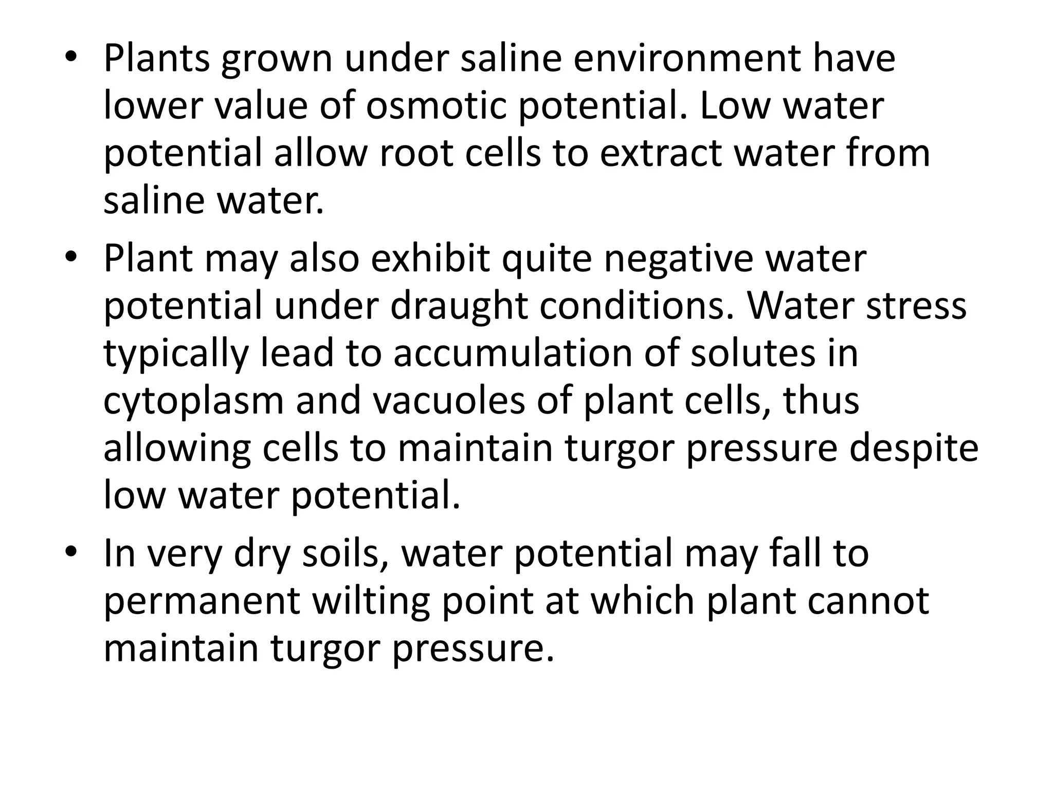 Water potential csir notes | PPTX