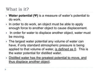 Water+potential+explained | PDF
