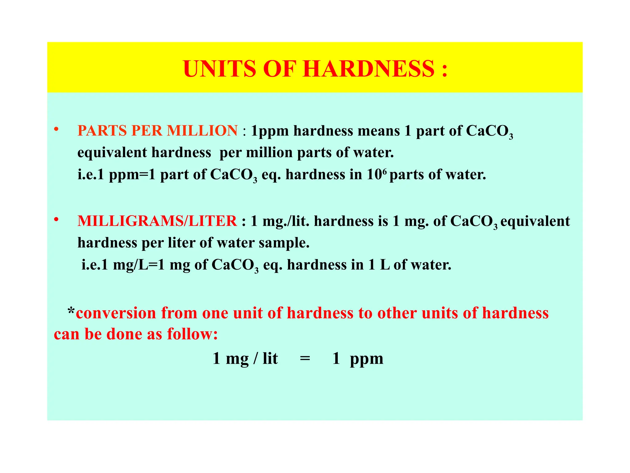 presentation on water (estimation of hardness softening of water) | PPTX