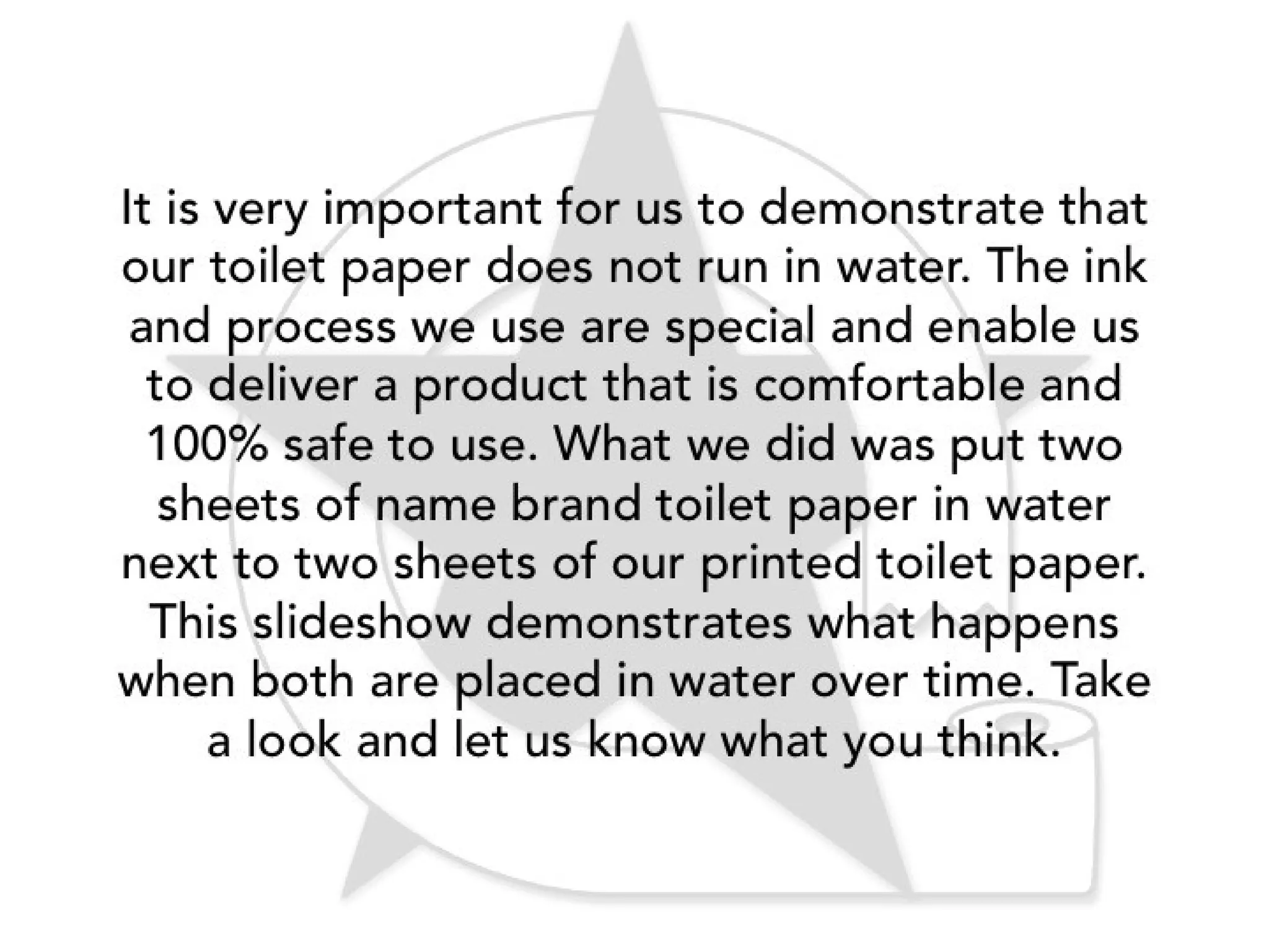 Printed Toilet Paper | PPT