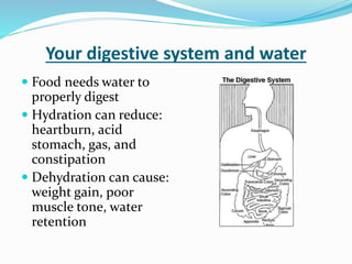 Water presentation, Advantages of drinking water, | PPTX