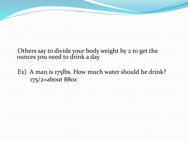 Water presentation, Advantages of drinking water, | PPTX