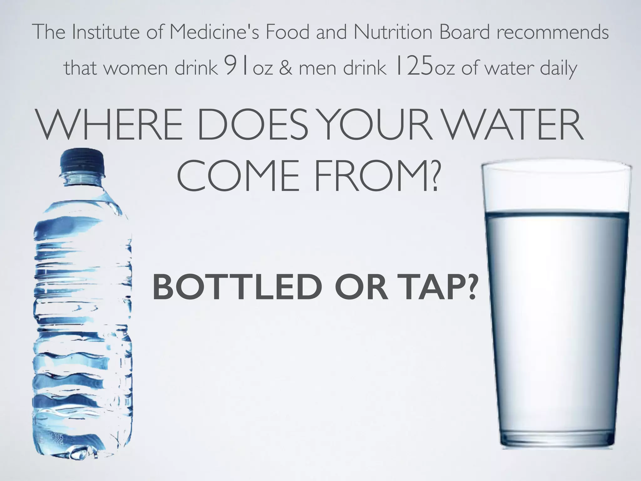 Bottled Water vs. Tap Water | PPT