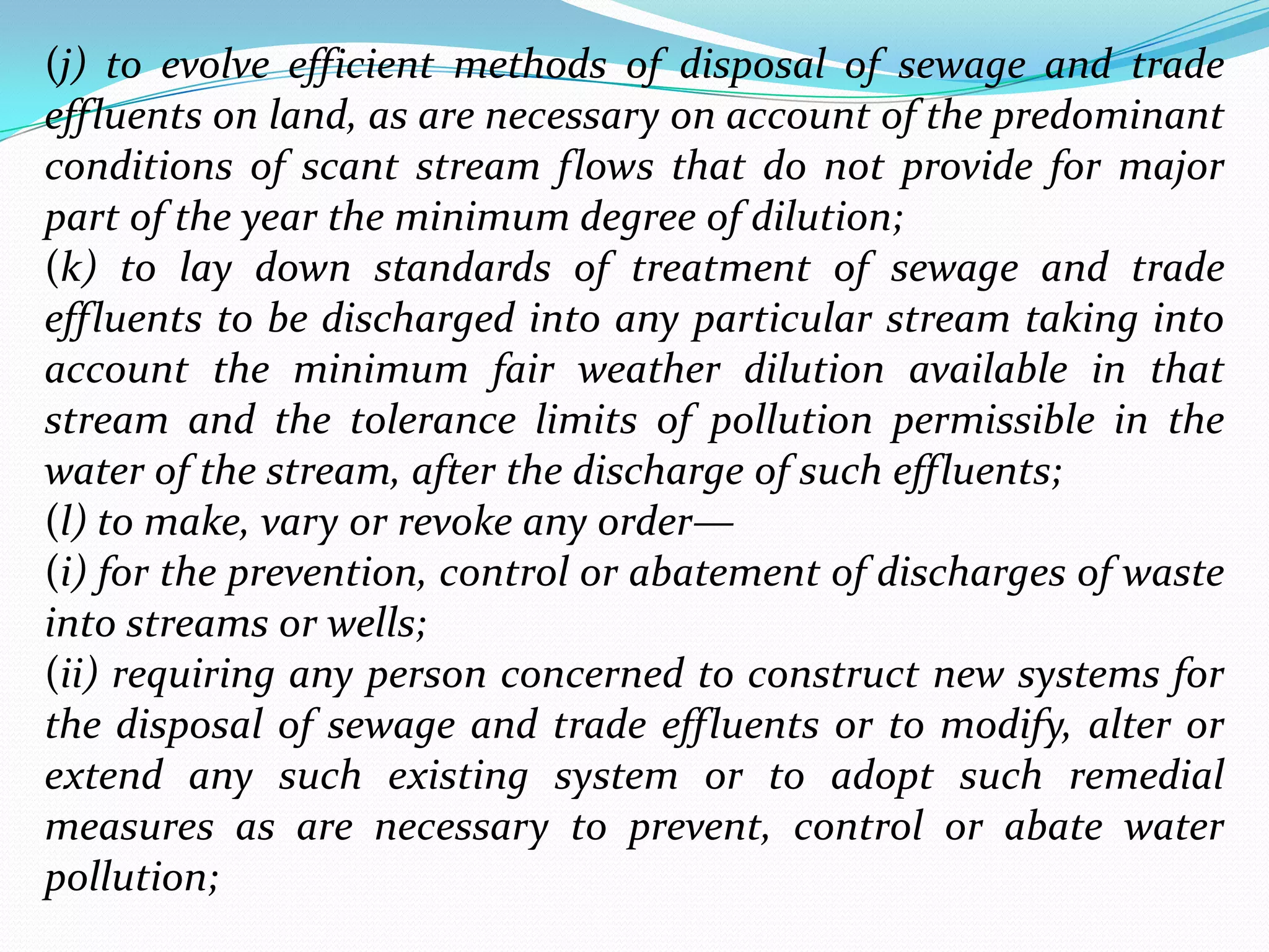 Water (prevention and control of pollution) act, 1974 | PDF